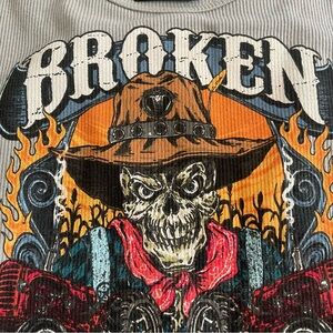 Broken Promises | Tops | Broken Promises Tank Crop Medium Gray Grey ...